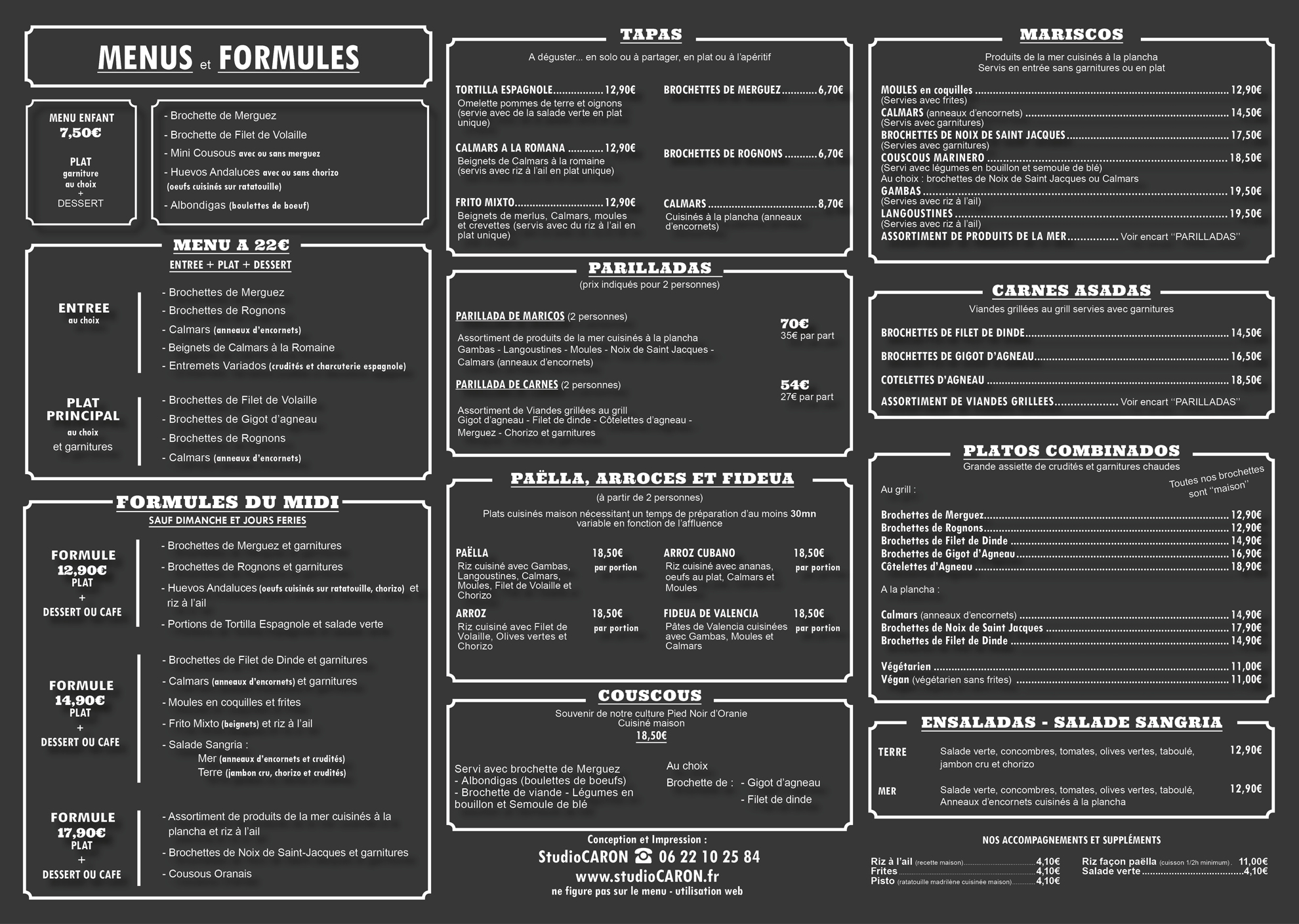 La Sangria | Restaurant de spécialités espagnoles | Bois-Guillaume | Menu